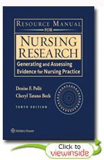 Resource Manual for Nursing Research: Generating and Assessing Evidence ...