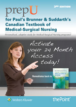 PrepU for Paul's Brunner & Suddarth's Canadian Textbook of Medical ...